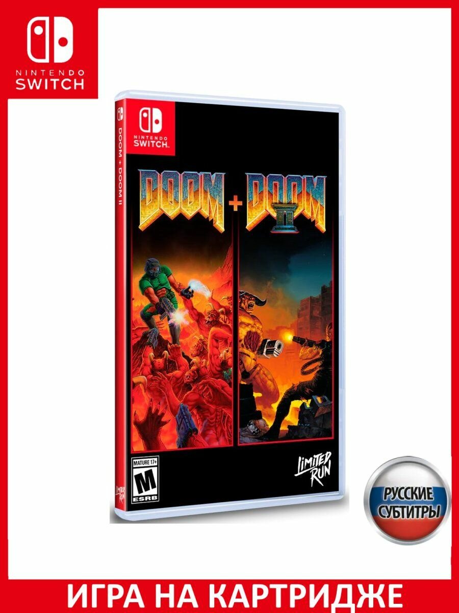 Игра DOOM DOOM II (2) (Limited Run #283) Switch Русская Версия Картридж на Nintendo Switch