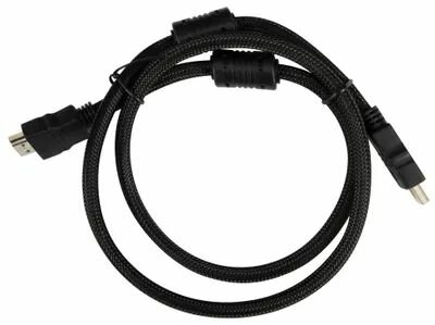 Кабель видео Buro HDMI ver 1.4 1м GOLD, ф/фильтр черный (HDMI-V1.4-1MC)