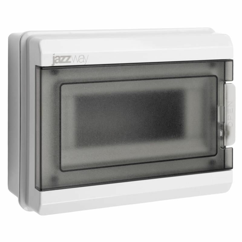 Бокс модульный накладной PDB/W 3008 GR (ЩРН-ПГ- 8) IP65 пластик. Pro JazzWay 5071988