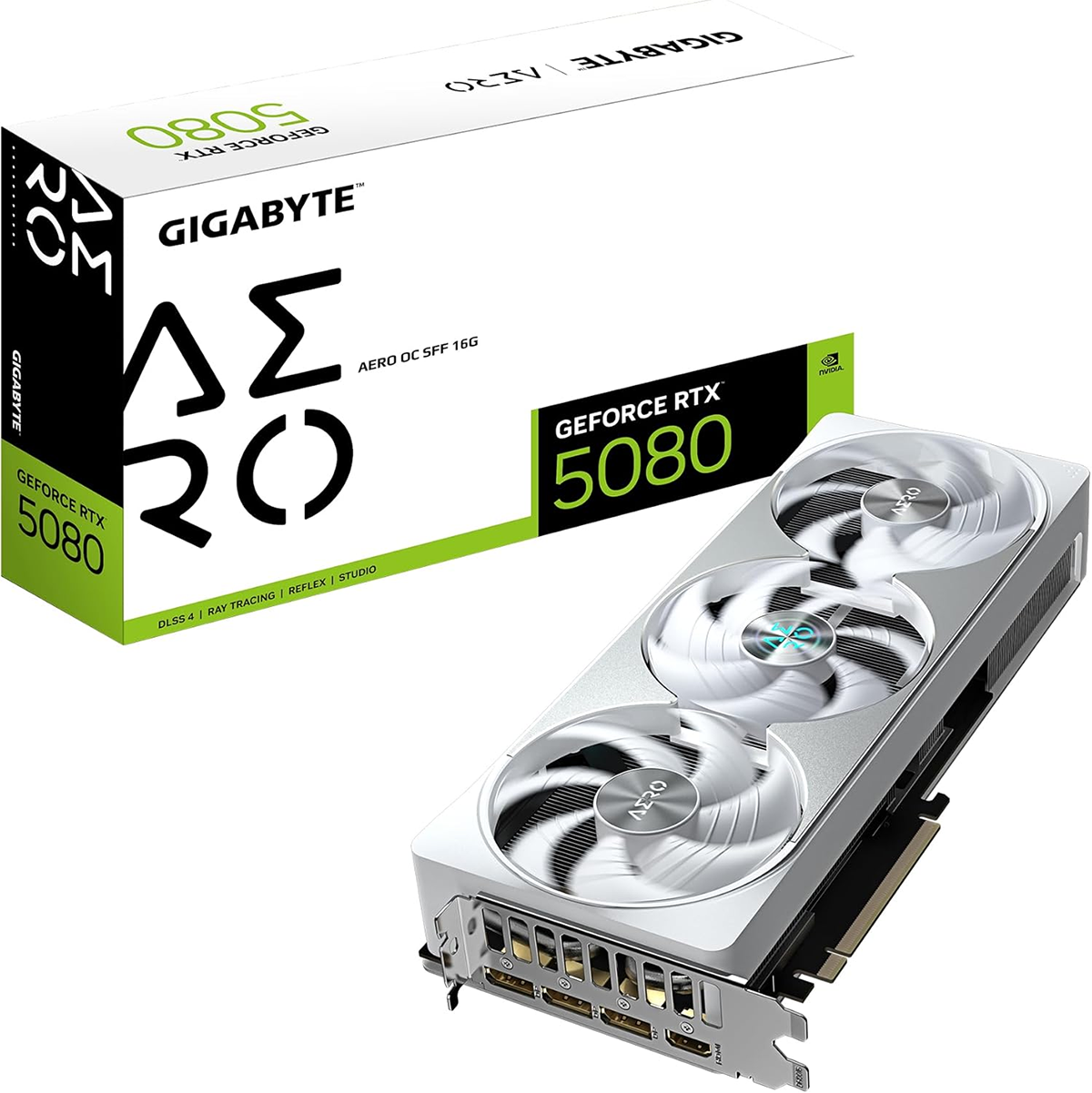 GIGABYTE GeForce RTX 5080 AERO OC SFF 16G 16GB GDDR7 256 Bit