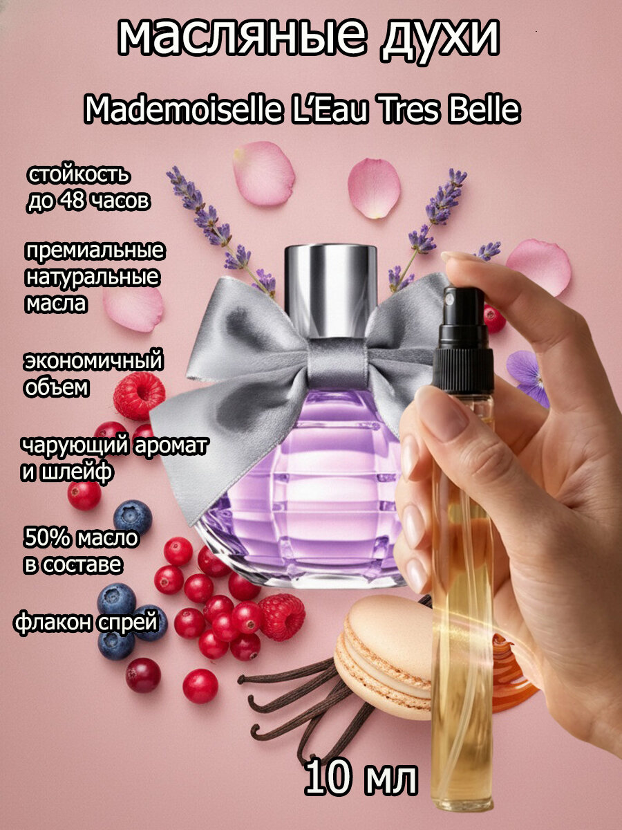 Духи женские Mademoiselle L’Eau Tres Belle / Мадмуазель бель на масляной основе 10 мл