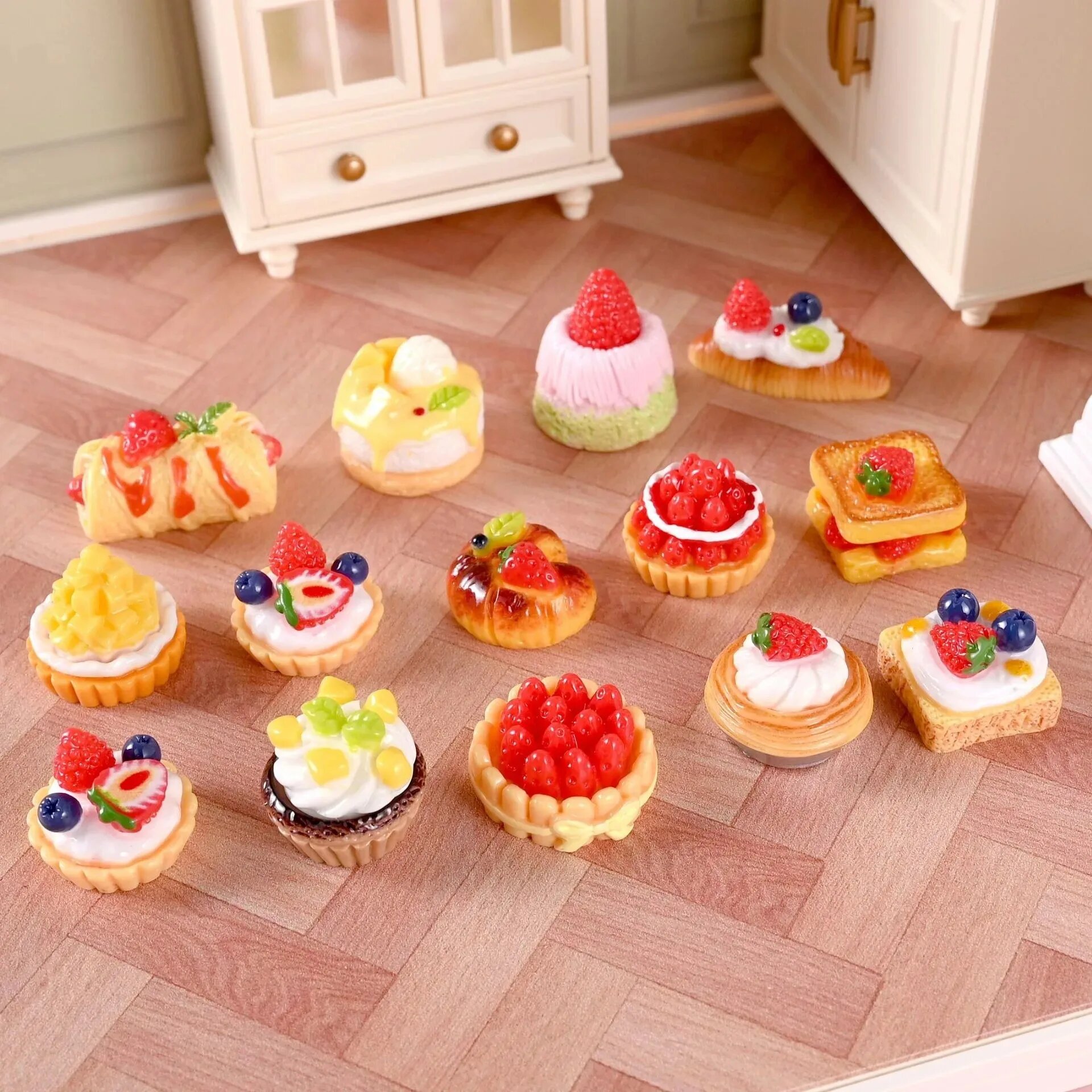 Миниатюрные едобные украшения для кукольного домика 1/12 из смолы