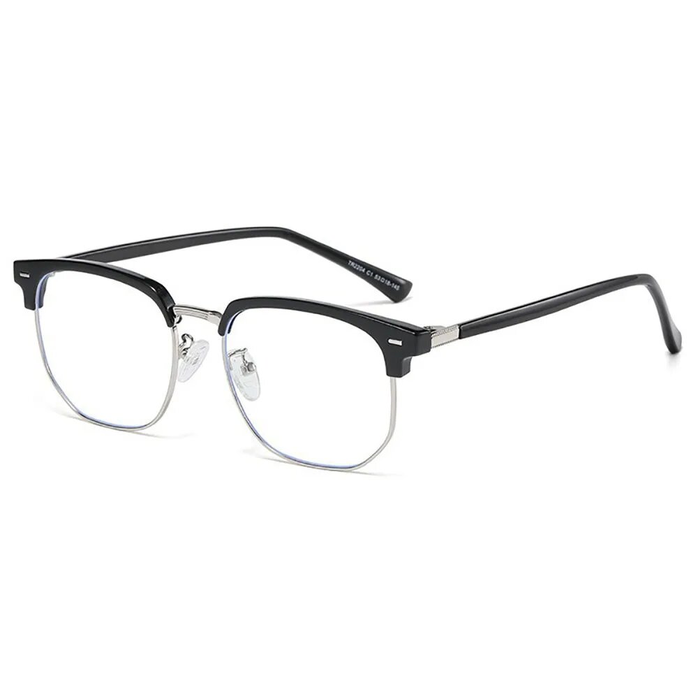 Очки для чтения KLASSNUM Plus мужские антибликовые 0+1+1.5+2.0+2.5+3.0 Black Silver, +150, Черный
