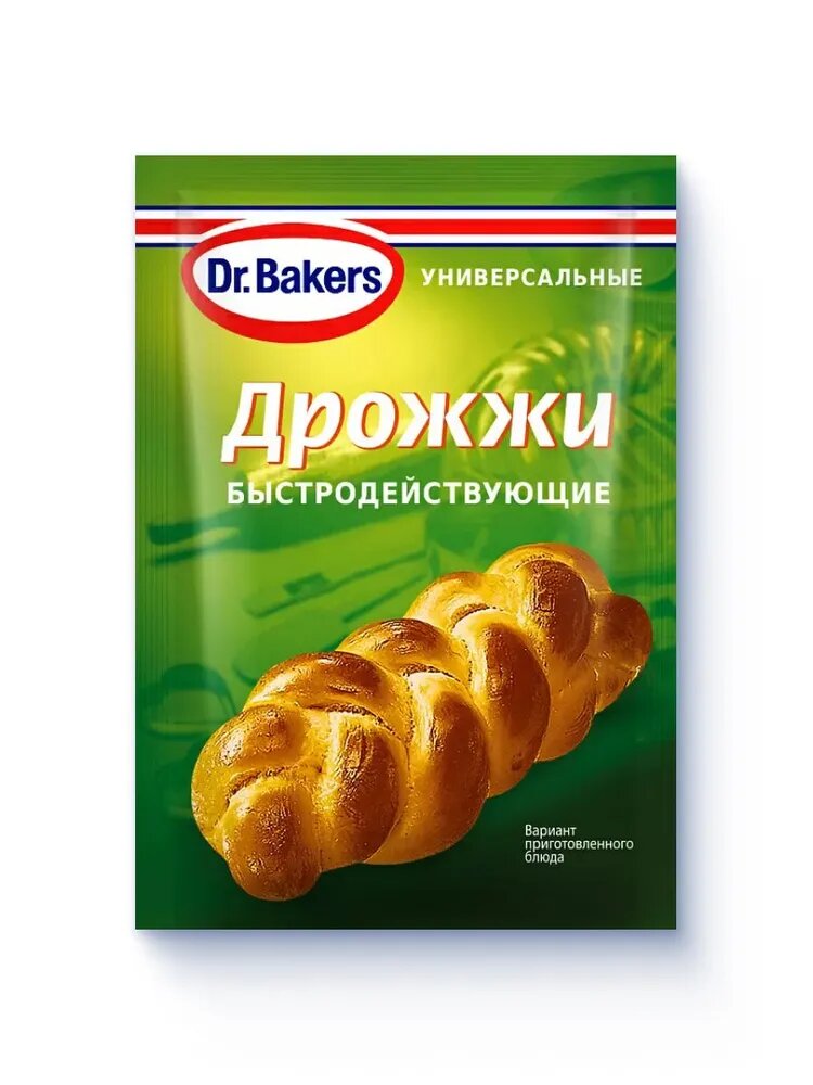 Дрожжи сухие Dr.Bakers, быстродействующие, 7 г
