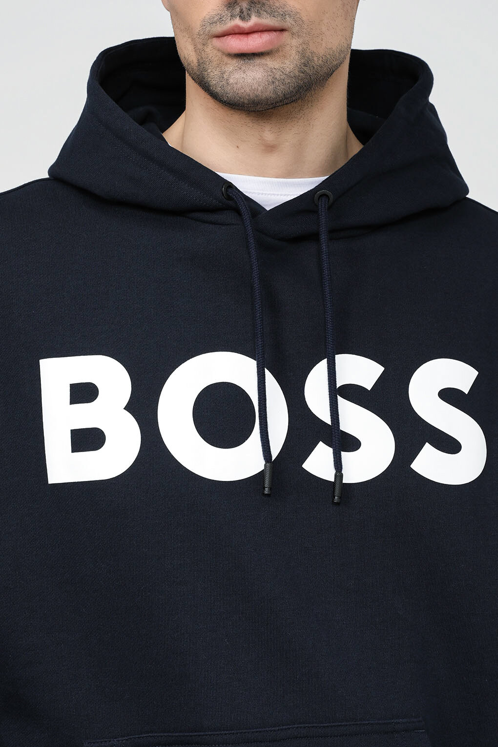 Свитшот BOSS, размер XXL, , темно-синий — фото 1