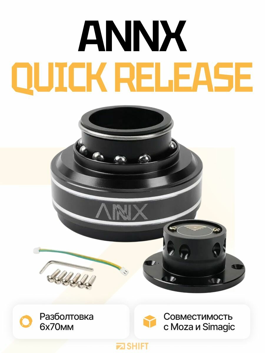 Крепление ANNX Quick Release, для рулей , крепление 70мм , быстросъемное