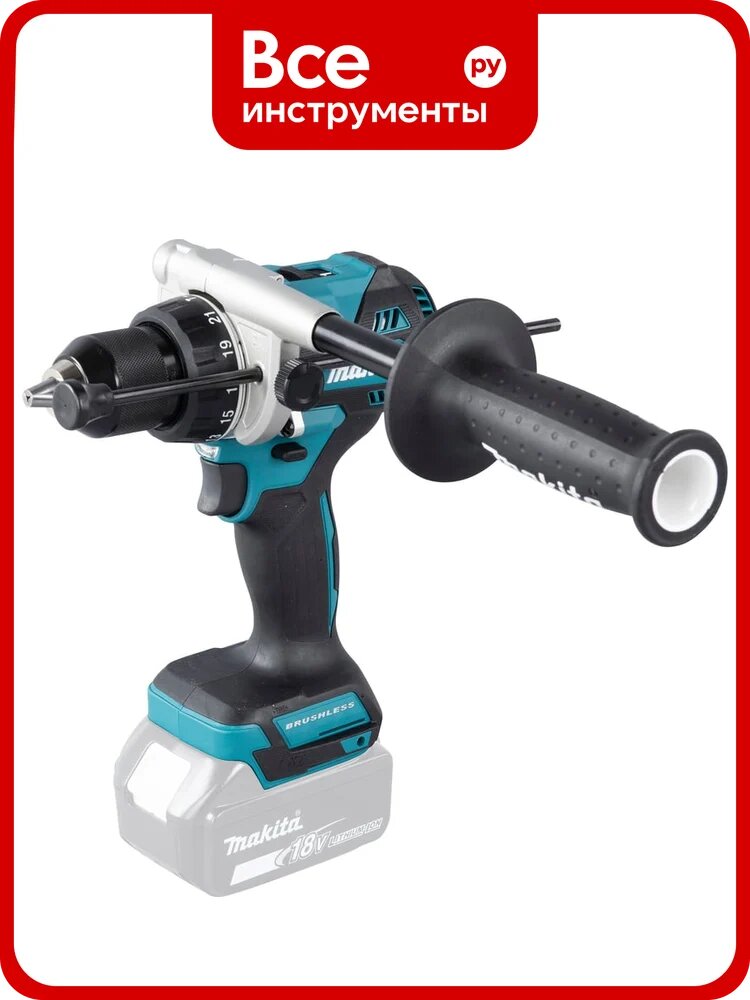 Дрель-шуруповерт Makita DHP486Z, бесщеточный BL-двигатель, 18В, 2 скорости