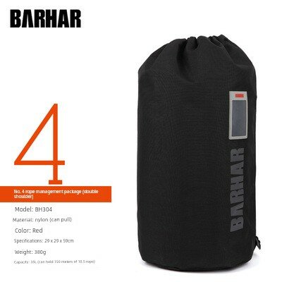 Черный рюкзак BARHAR Модель 4 с двойными плечевыми ремнями для пещерных спасательных работ 35 л