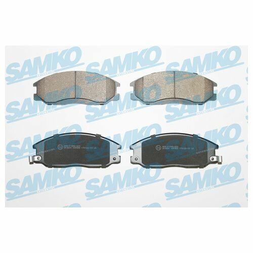 Колодки тормозные дисковые (комплект 4 шт.) Samko 5SP858