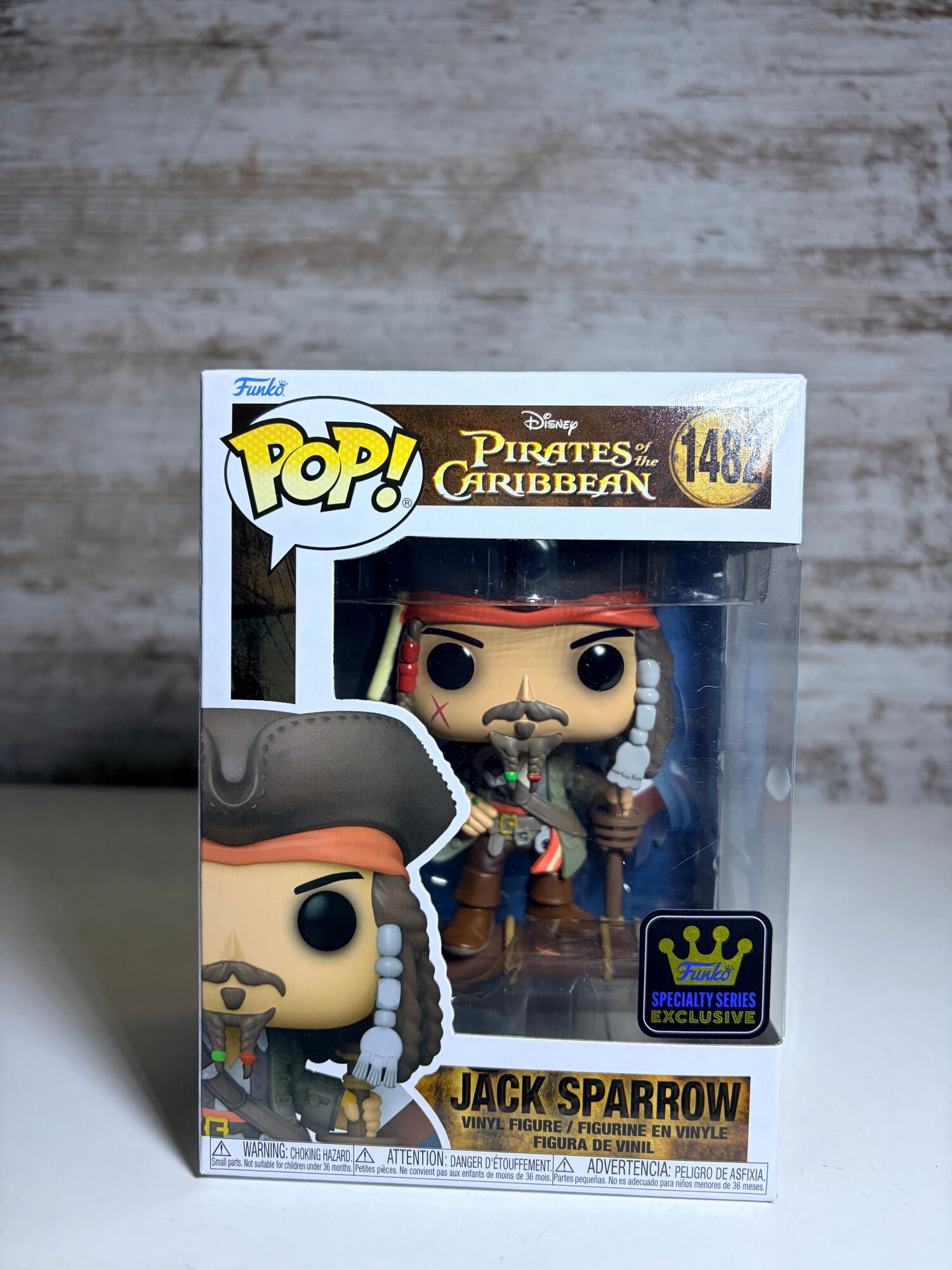 Коллекционная фигурка Funko POP! Disney Pirates of the Caribbean Jack Sparrow №1482 Specialty Series Exclusive, 10 см