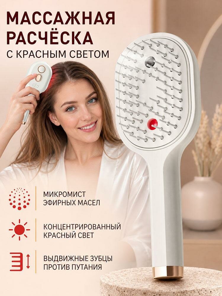 Электрическая расческа для волос с электрическим форсунком