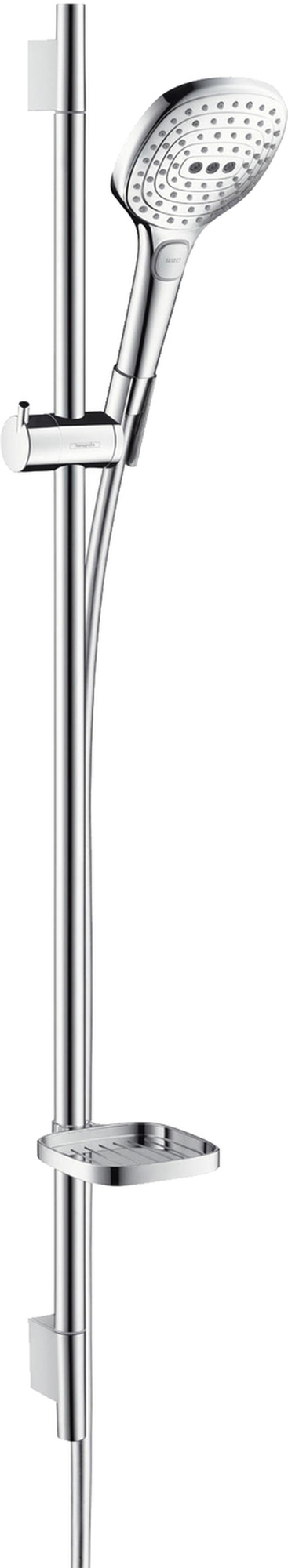 Душевой гарнитур со штангой и мыльницей Hansgrohe Raindance Select E 120 (26621000)