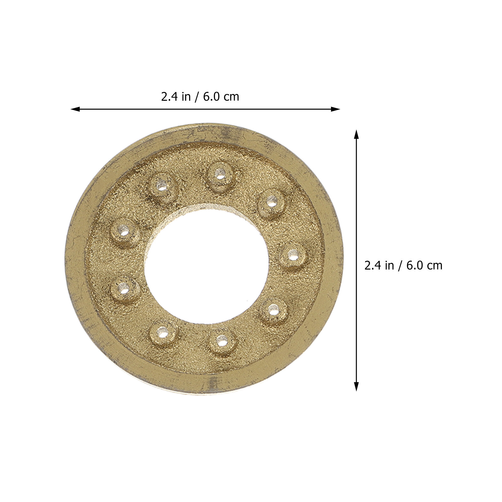 4 Штуки Золотой Распределитель Фламмы Для Газовой Плиты 6X6X1.5Cm