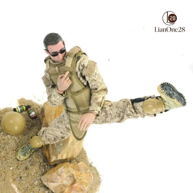 Набор солдатиков Lucky Dog NB01, 1/6 масштаб, 12 дюймов, 27 подвижных суставов, ABS пластик, Капрон — фото 1