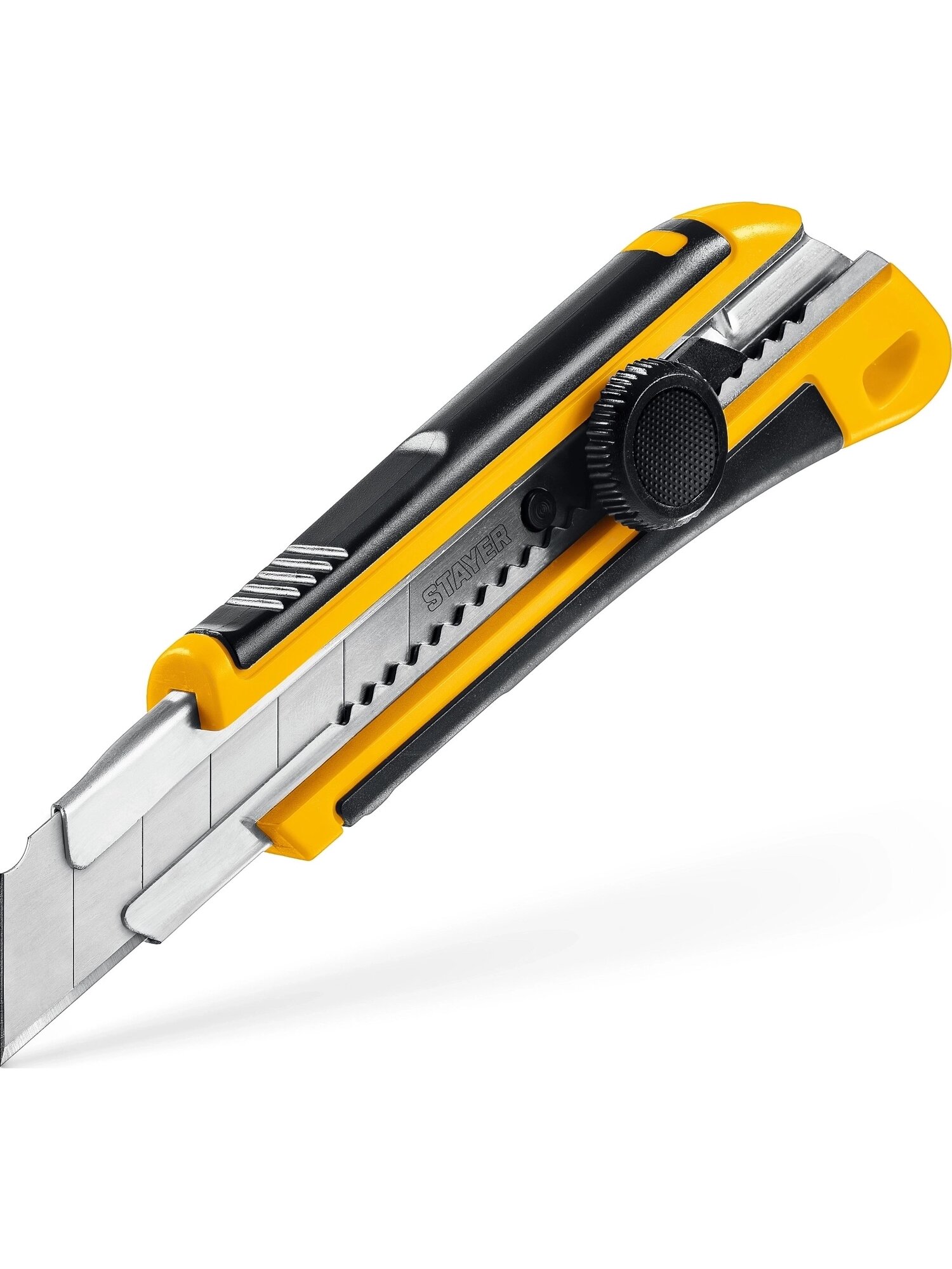 Нож с винтовым фиксатором STAYER HERCULES-25, 25 мм