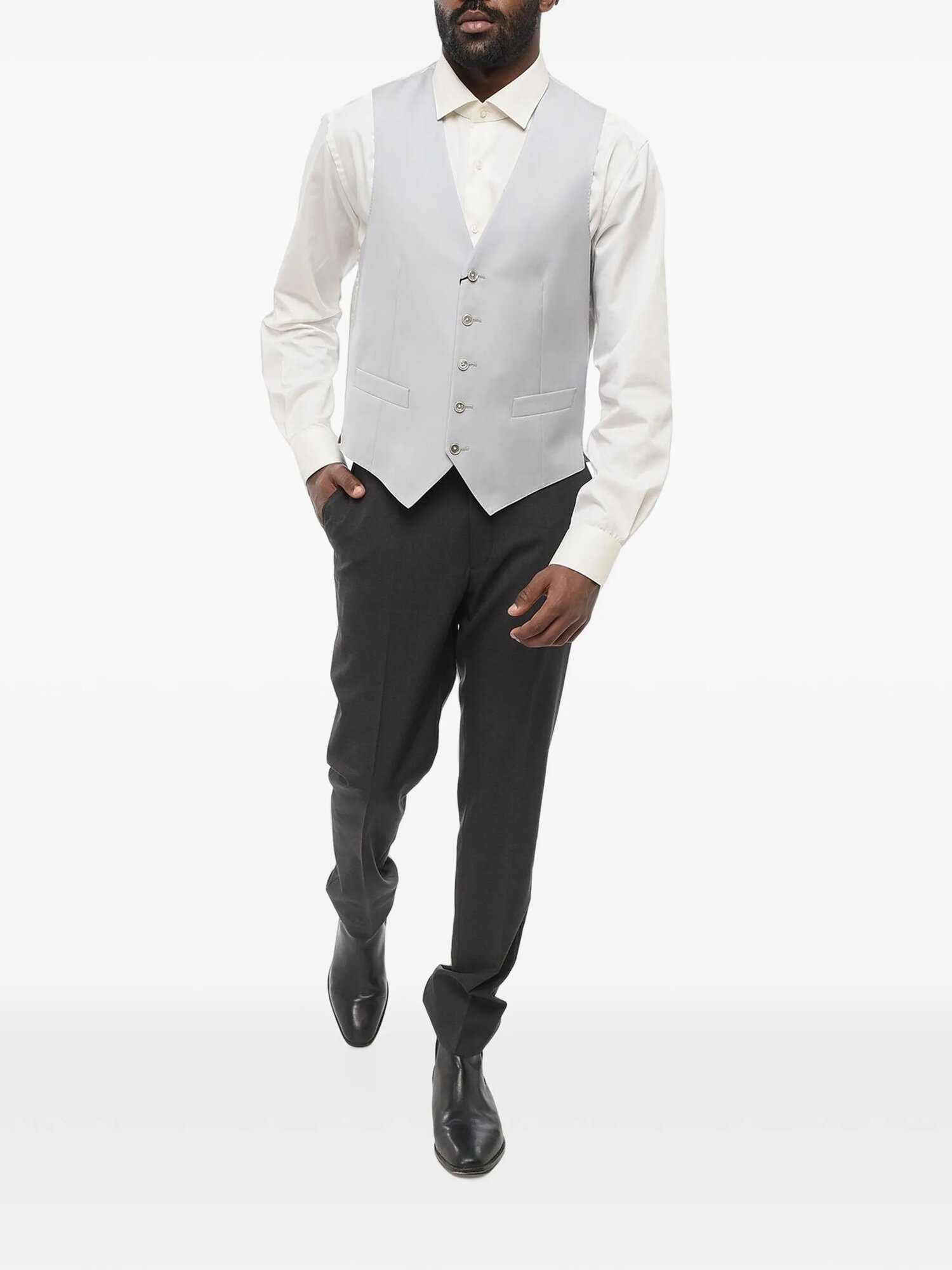 Жилет Corneliani Single-breasted wool waistcoat, размер 50 — фото 1