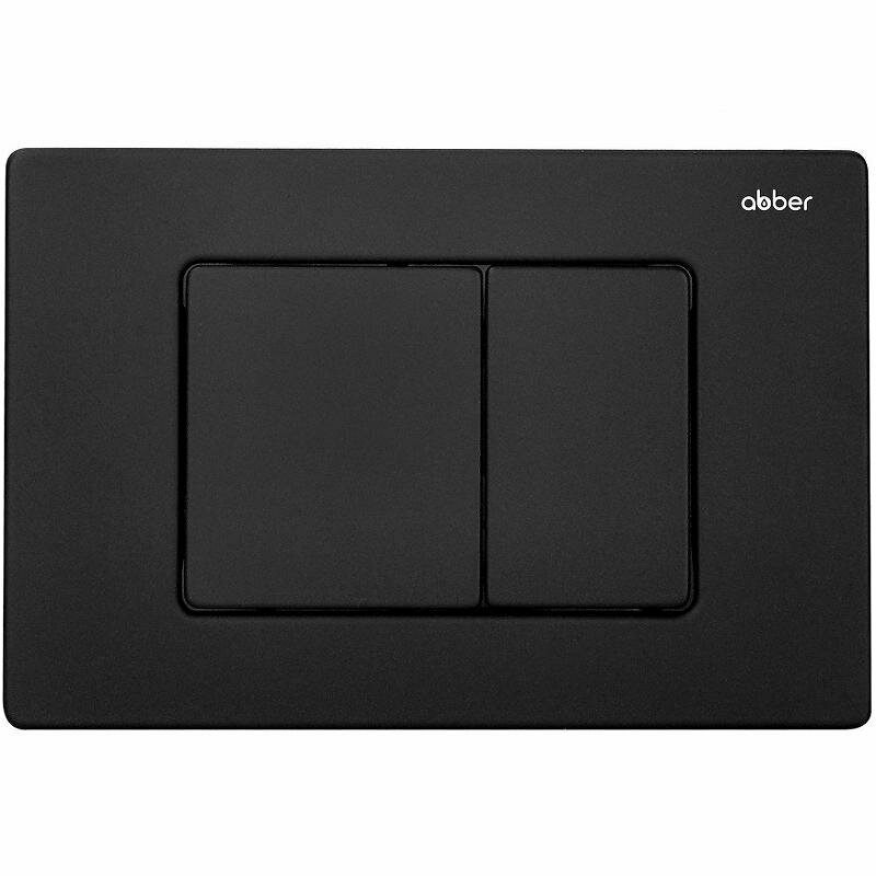 Кнопка смыва для инсталляции Abber AC0120MB Черная матовая
