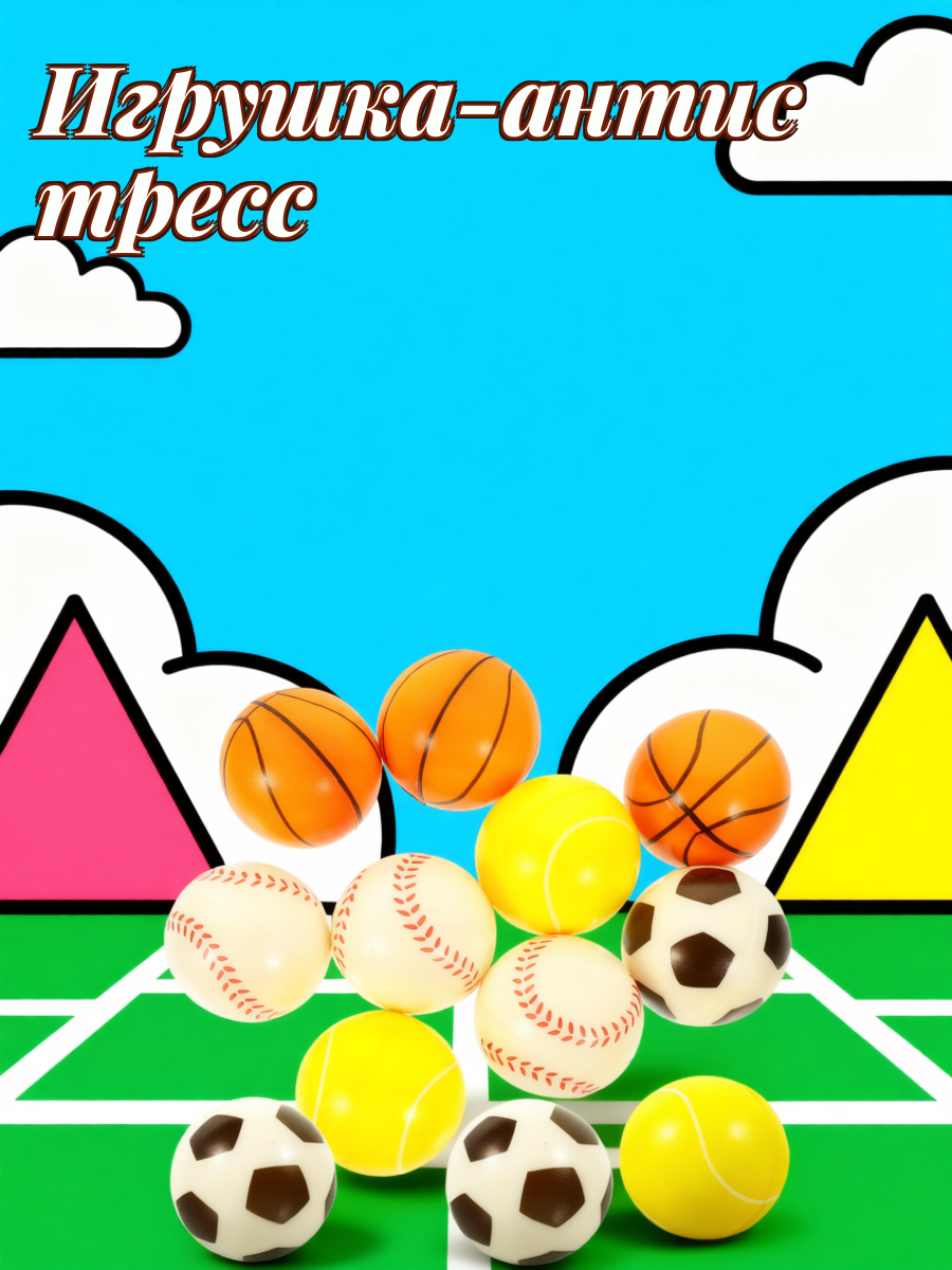 12 Шт Мини Спортивные Мячи Игрушки Для Детей Развивающие Игрушки 6 5X6 5X6 5Cm