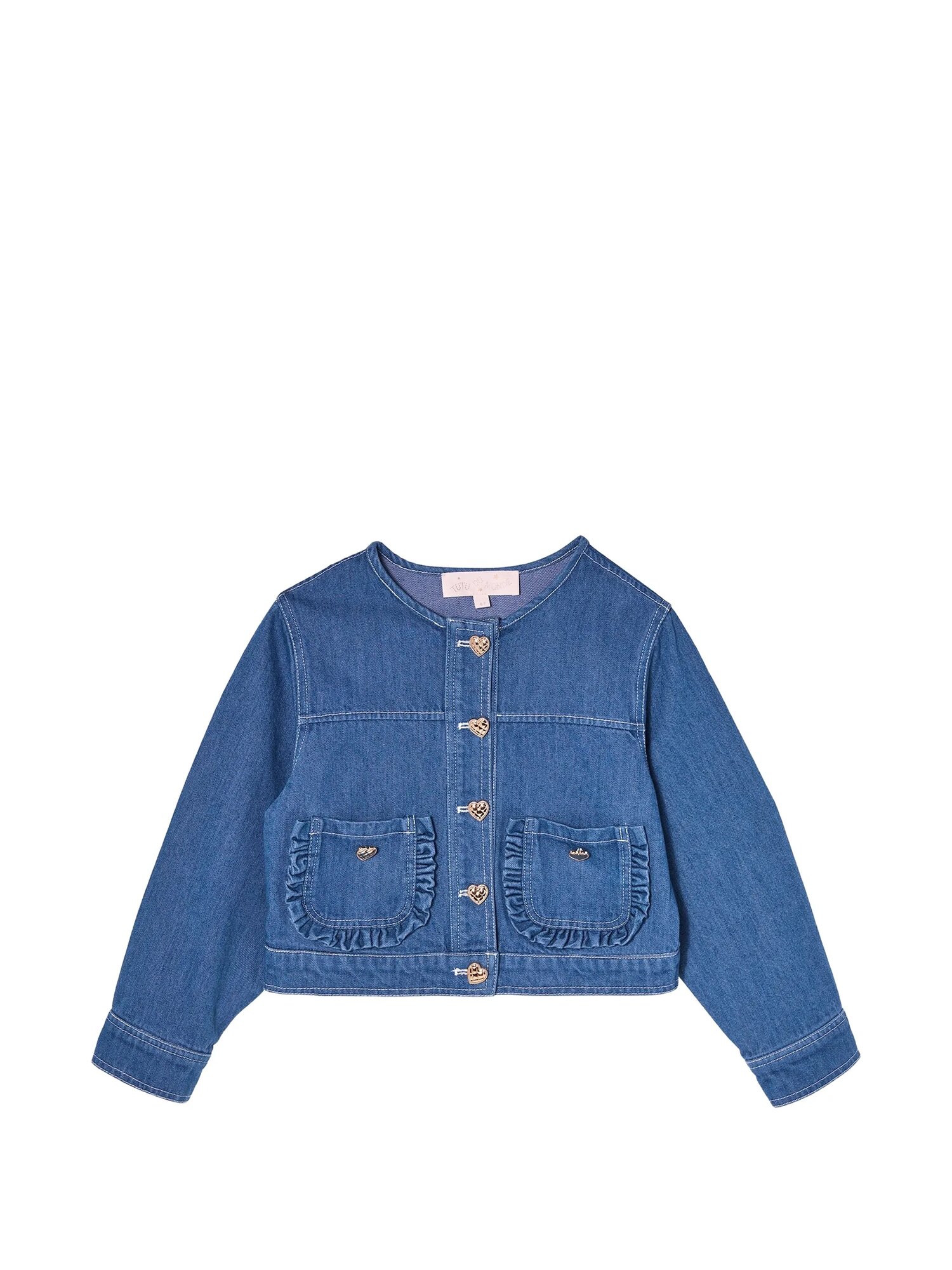 Куртка Heartstring ruffle-trimmed denim jacket