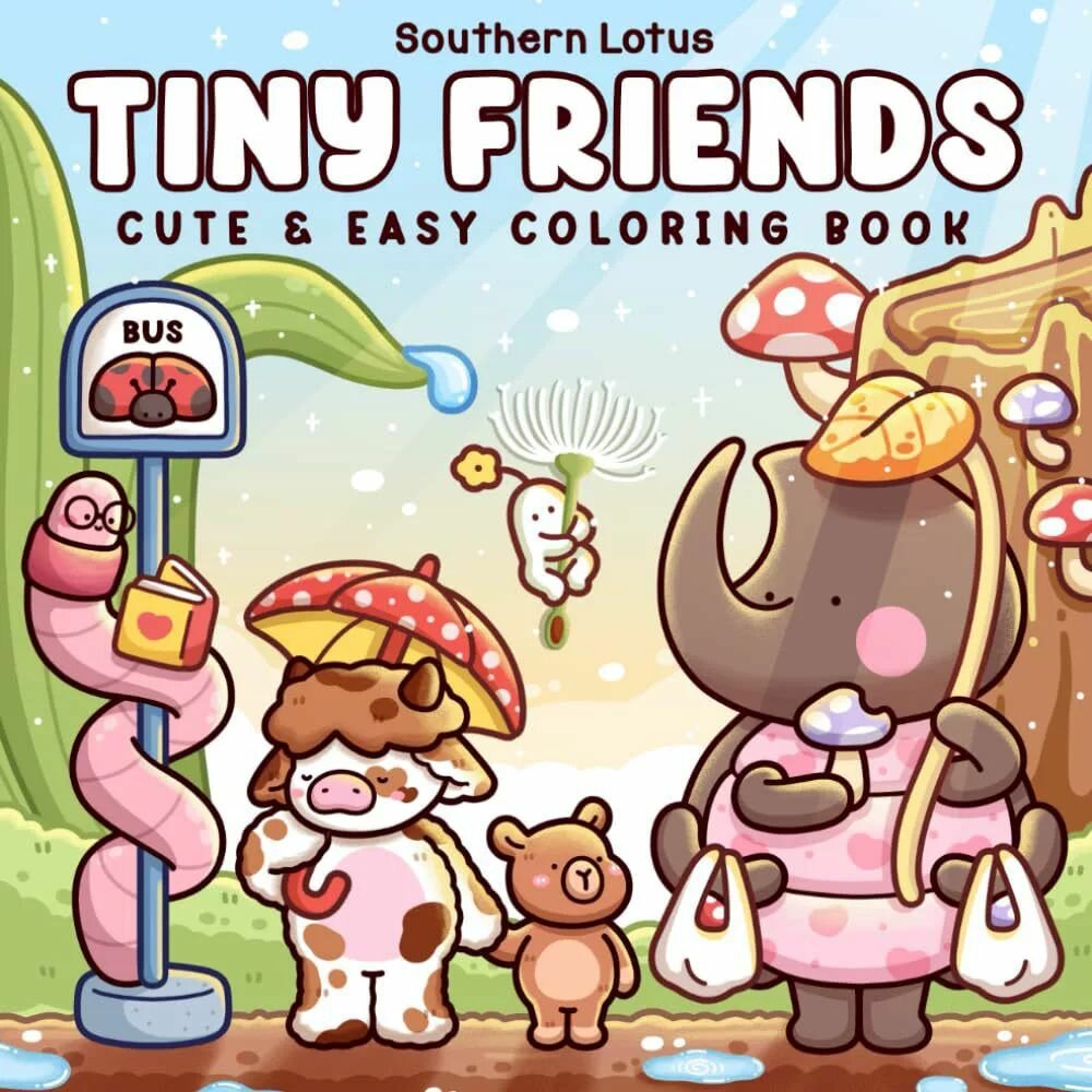 Раскраска антистресс для взрослых и подростков Coco Wyo -TINY FRIENDS 173