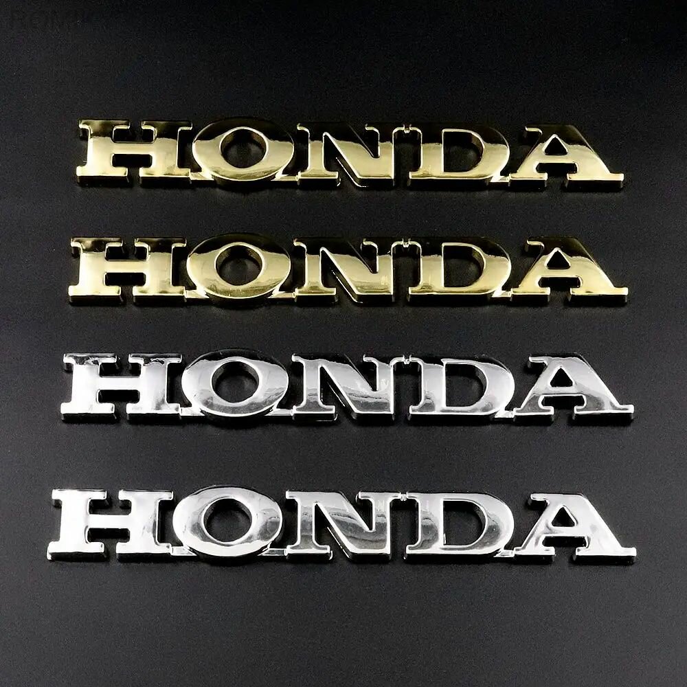 1 пара 3D-эмблем HONDA для украшения высококачественных жестких наклеек для мотоциклов Honda