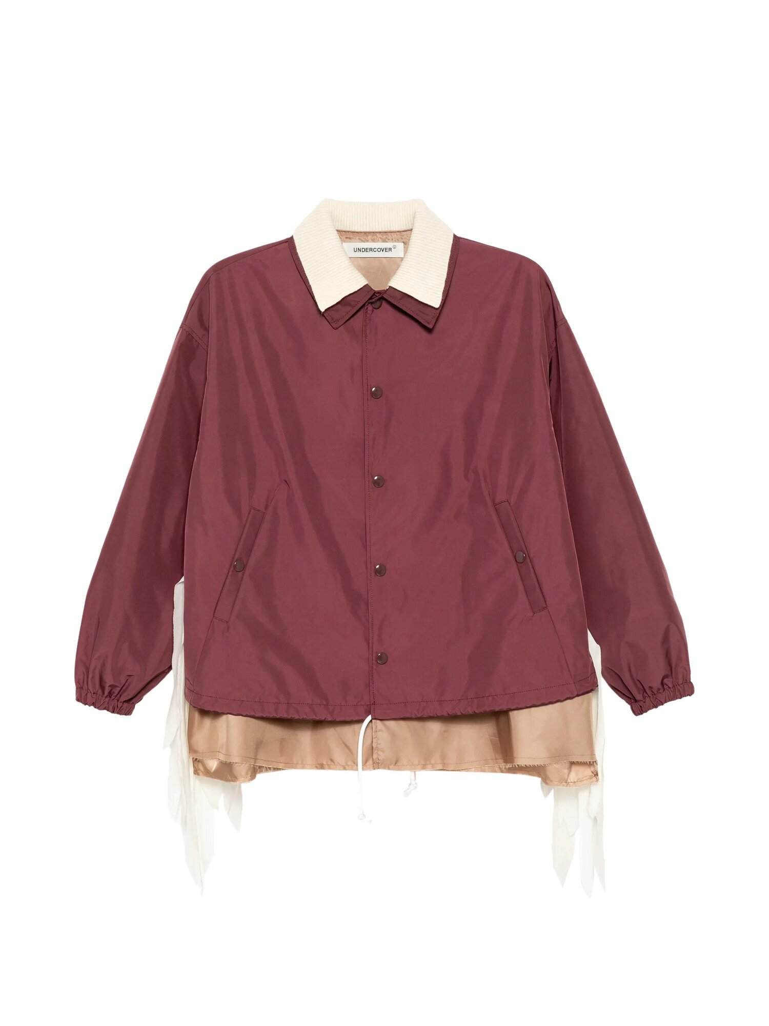 Куртка Layered drawstring-hem jacket