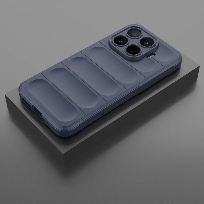 Чехол для Xiaomi 17T Pro: силиконовый, противоударный, из жидкого Xiaomi 17T Pro, Синий, Dark Blue