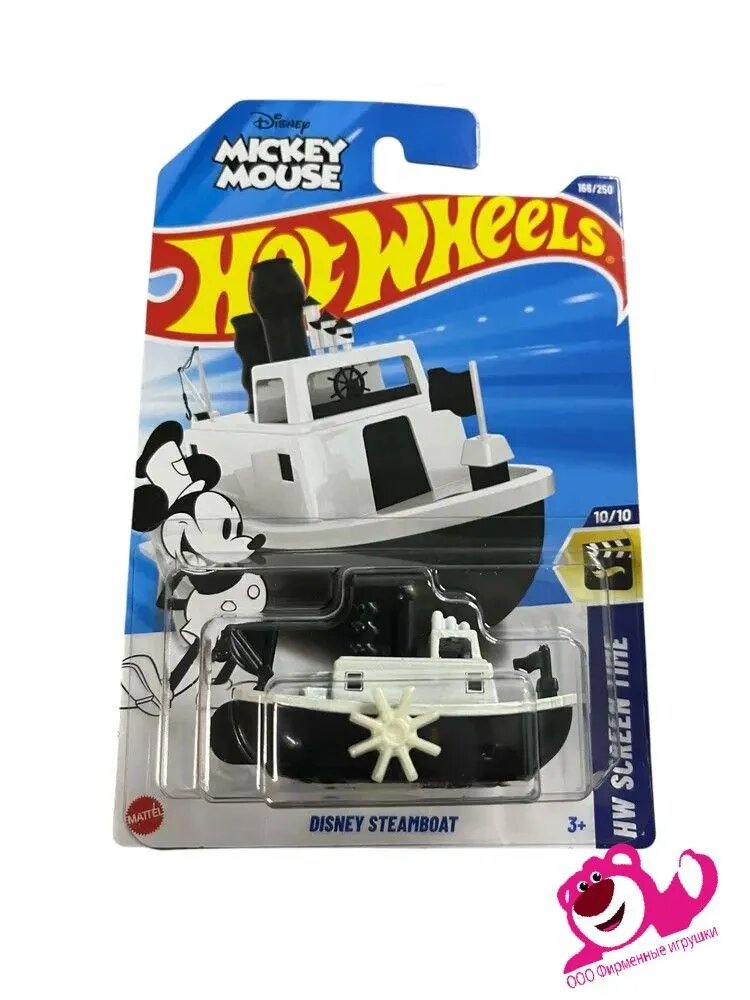 Машинка Mattel Hot Wheels 2025 C4982 Disney Steamboat