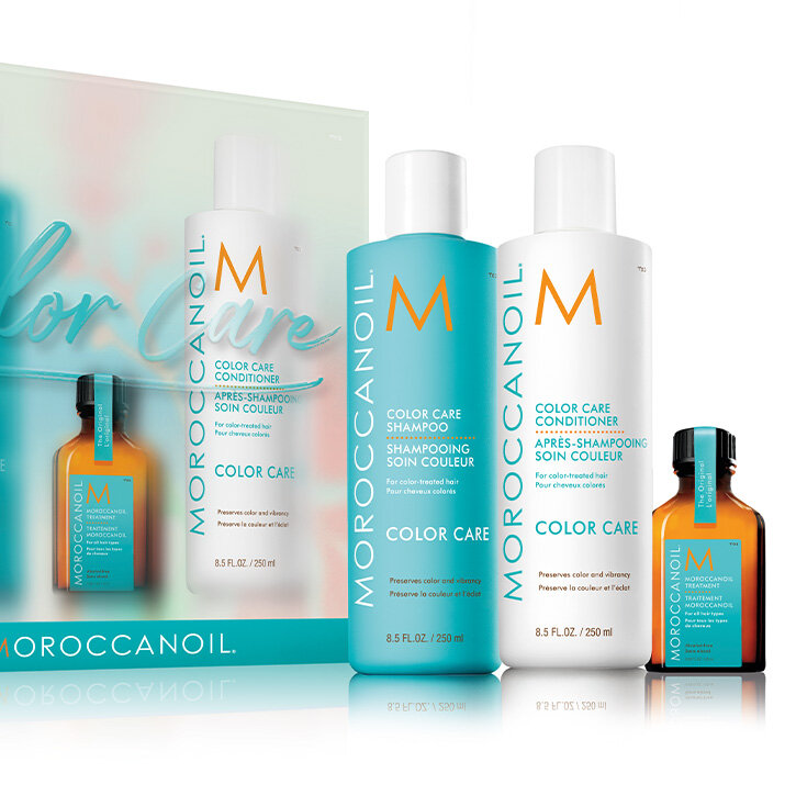 Moroccanoil Набор для Окрашенных волос (Шампунь 250 мл + Кондиционер 250 мл + Масло 25 мл)