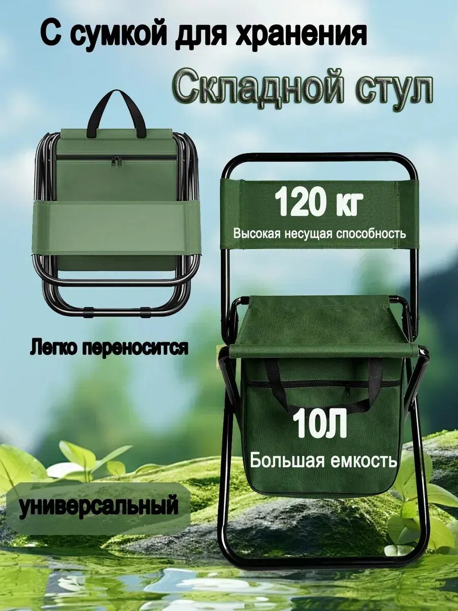 Стул складной туристический со спинкой，стул складной