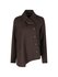 Куртка Bazar Deluxe Button-up oversized jacket, размер 40, коричневый