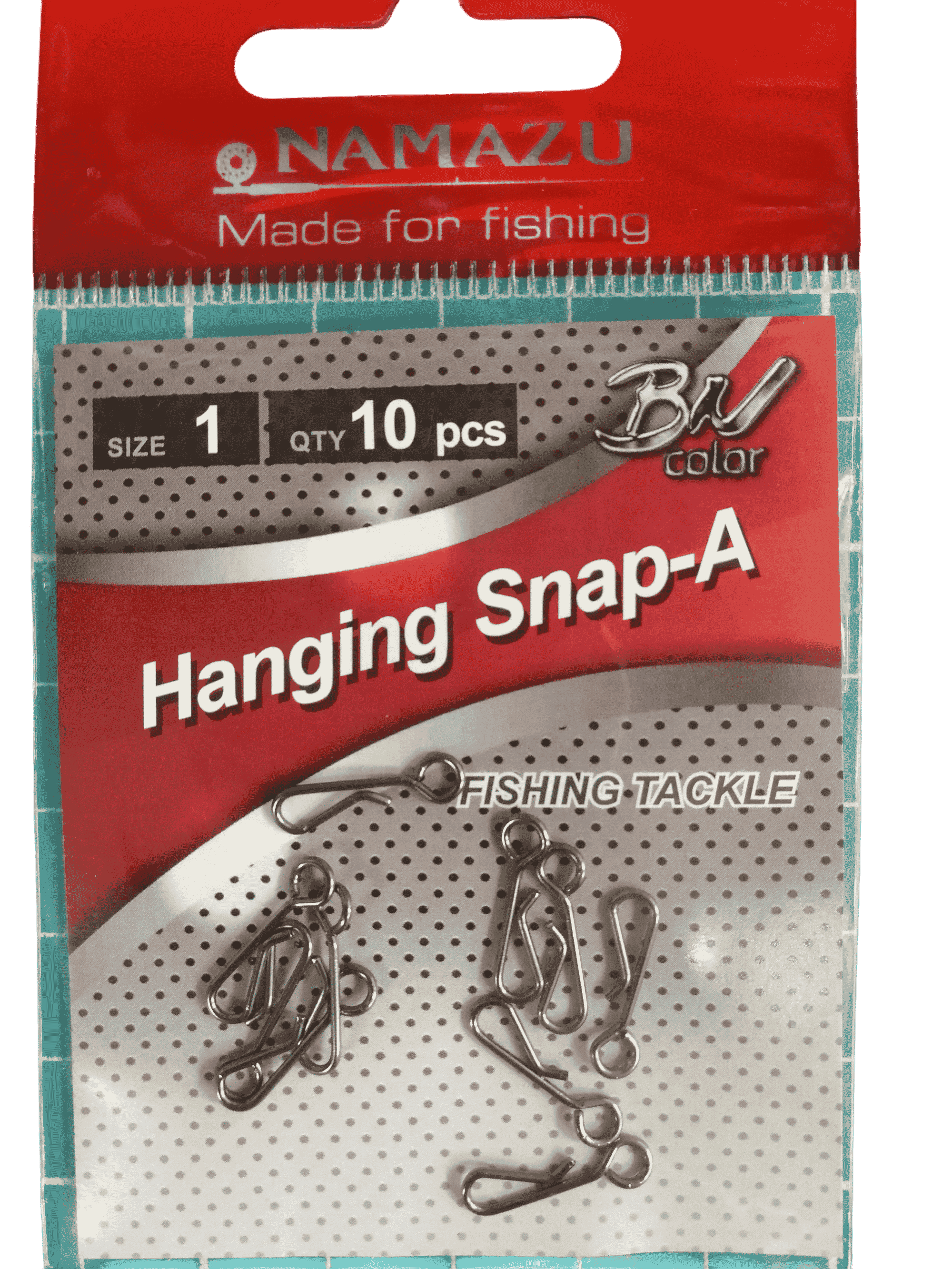 Застежка Namazu HANGING SNAP-A, цв. BN, р. 1, test-5 кг (уп.10 шт)/1500/1000/