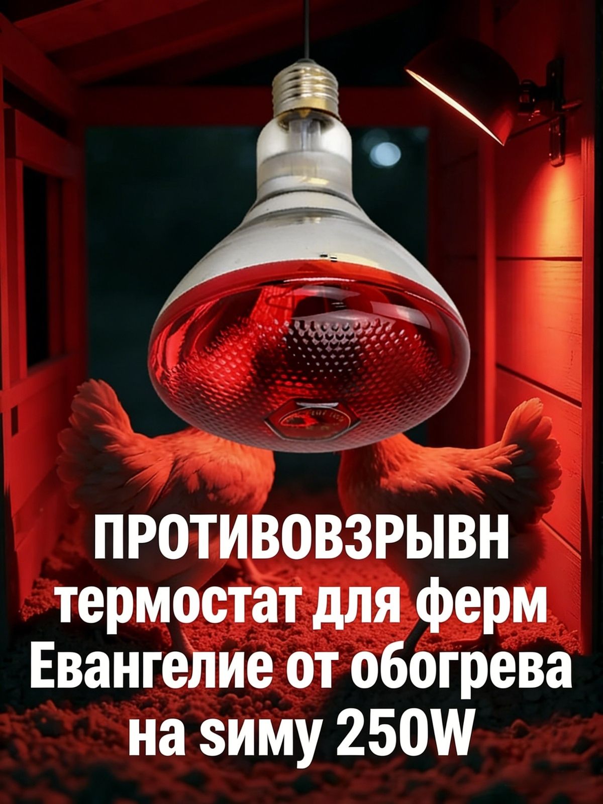 Инфракрасная лампа для обогрева животных E27, ударопрочная лампа для брудера, курятника и теплиц, 100-275 Вт