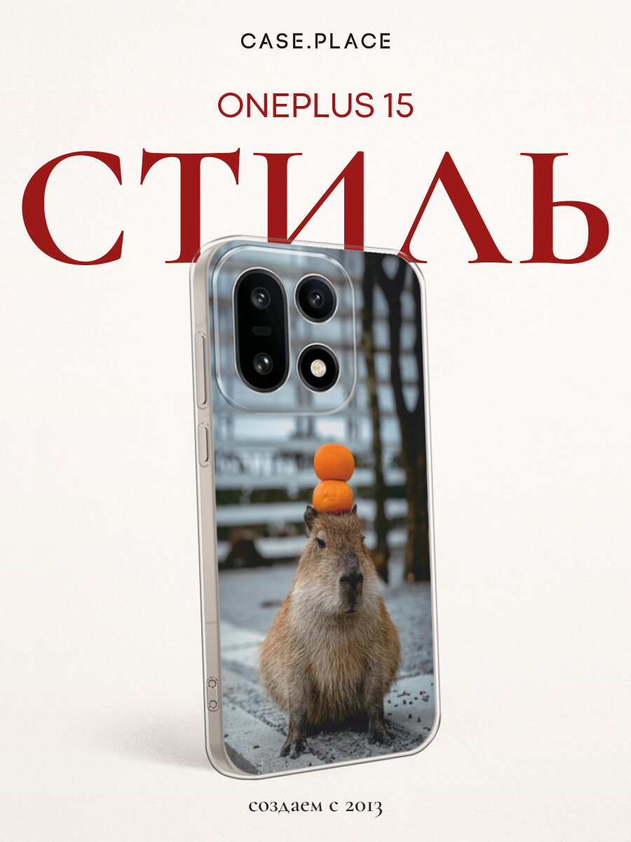Чехол на OnePlus 15 / Ван Плас 15 с принтом Капибара медитирует