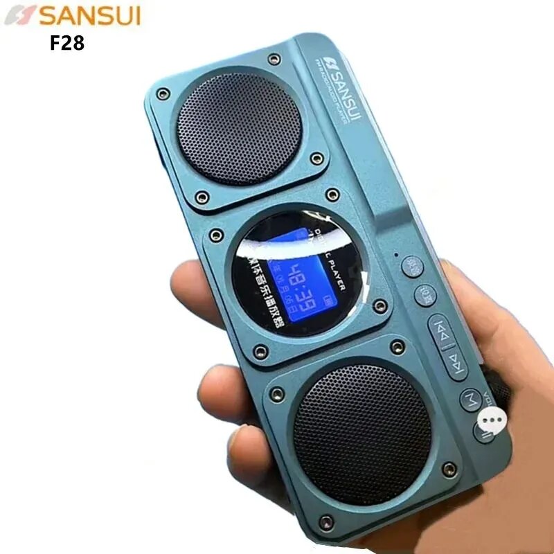 SANSUI MP3-плеер без диска, светло-синий