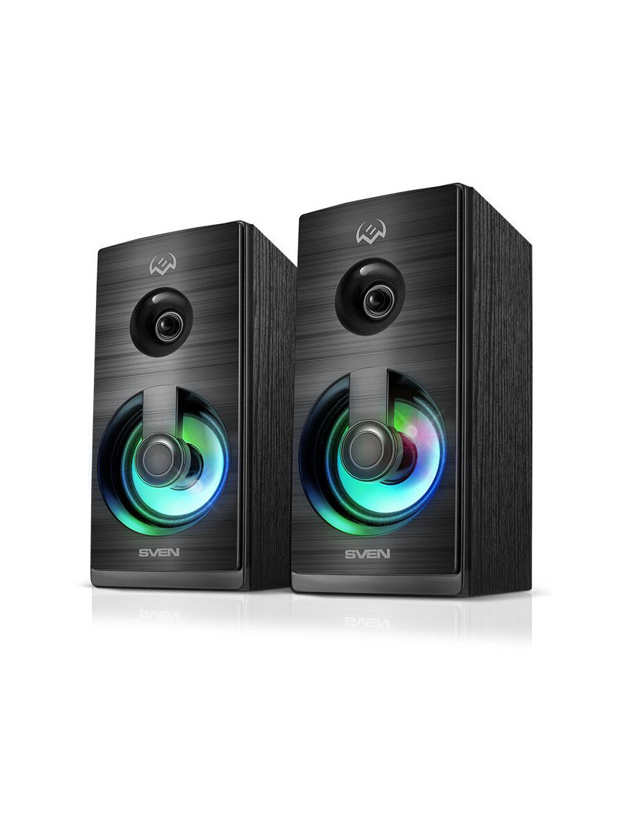 Колонки Sven SPS-512, 2.0, черный sv-020156