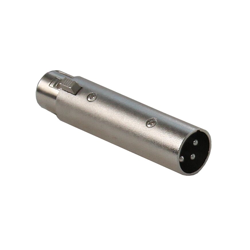 Переходник XLR XLR Dasmax AD355 XLR папа 3P - XLR мама 3P, корпус металл, 1 шт