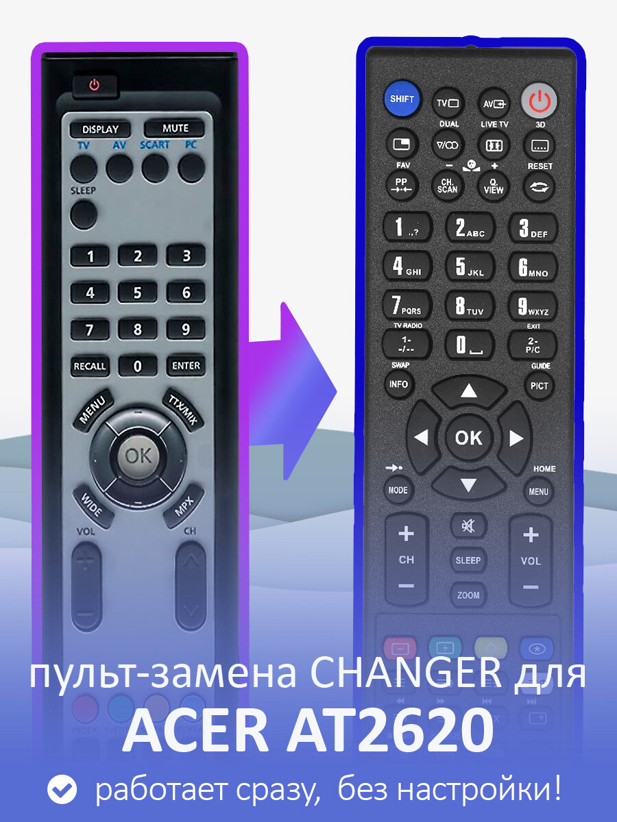 Пульт-замена для ACER AT2620