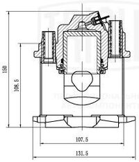 Суппорт Торм. Для А/М Vw Jetta (84-)/Passat B2 (73-) Перед. Прав. D 48Мм (TRIALLI CF002246)