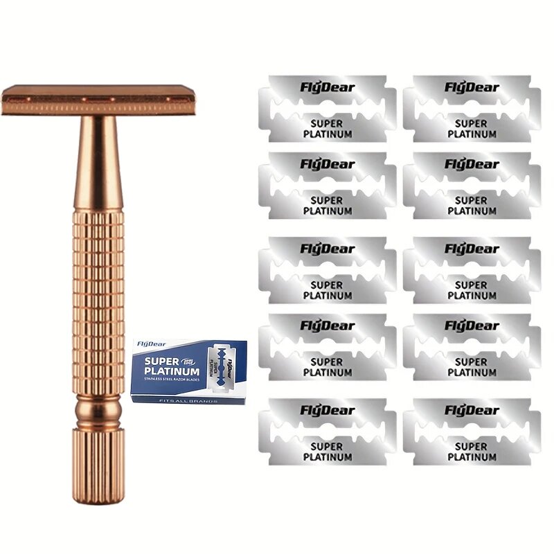 Мужская бритва Excalibur однолезвийная стальная 1 handle 10blades