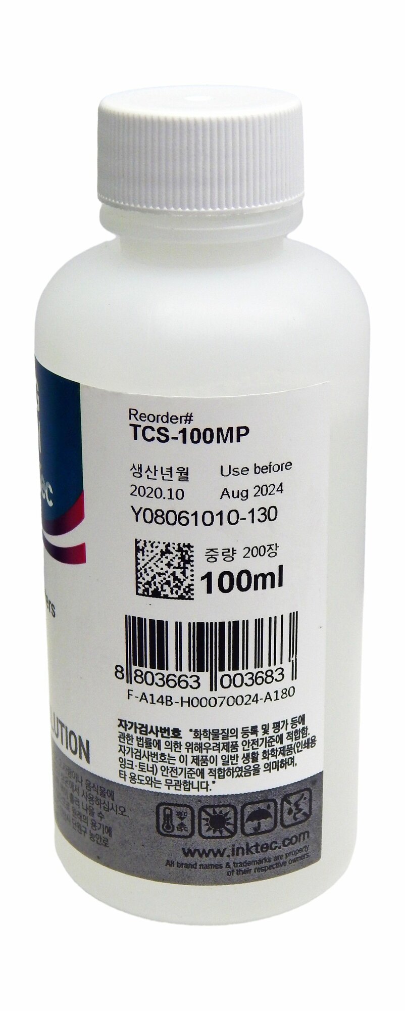 Универсальная чистящая жидкость InkTec TCS-100mp, для принтеров Canon, HP, 100мл