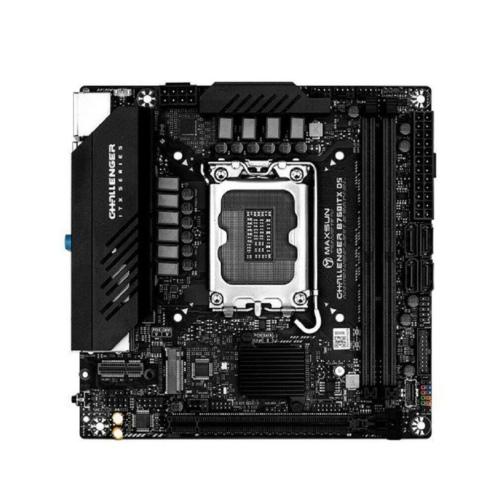 MAXSUN Материнская плата MS-Challenger B760ITX D5 LGA 1700 2хDDR V 2хM.2