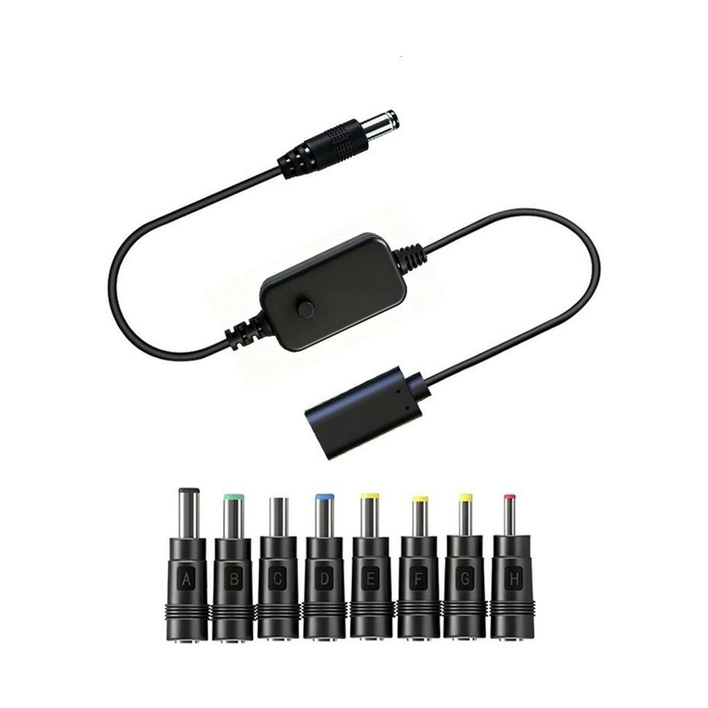 Кабель USB C (гнездо) — DC5525, 5-20В, с кнопкой, B