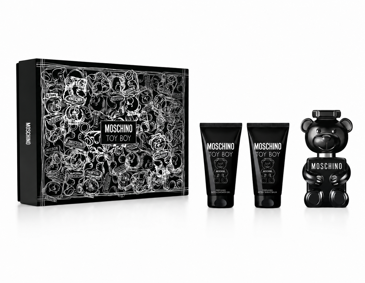 Moschino (Москино) TOY BOY М Набор Парфюмерная вода 50 мл + гель для ванной и душа 50 мл + бальзам после бритья 50 мл