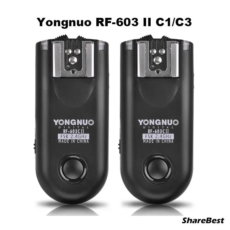 Yongnuo RF-603 II C1 Синхронизатор Беспроводной триггер для Canon DSLR 6D 7D 5D Mark II III 70D 60D 650D 700D 550D