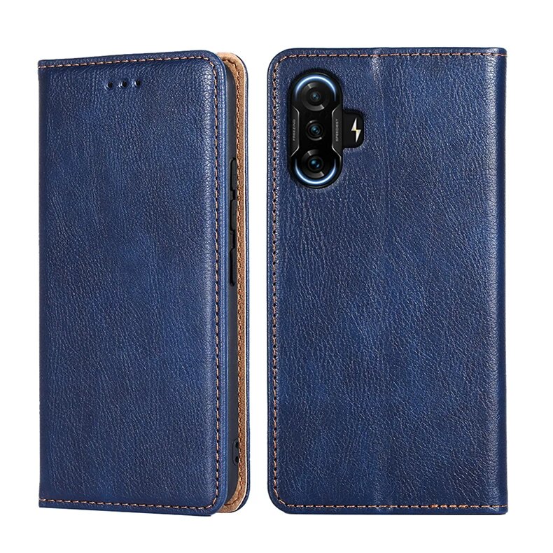 Чехол для Redmi K40 Gaming Enhanced бирюзовый, откидная крышка, полная защита экрана