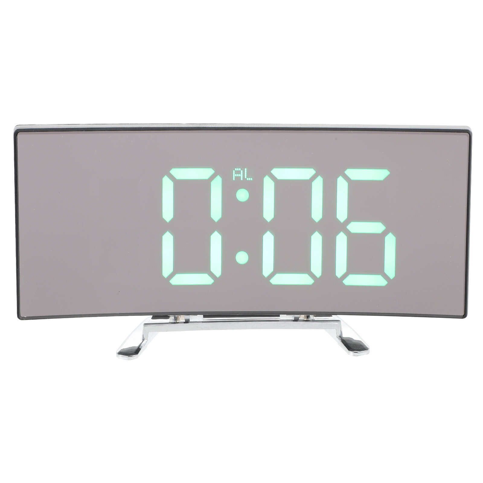 Цифровые Часы Зеркало LED с Большим Циферблатом для Спальни Кухни Офиса 17x7 см
