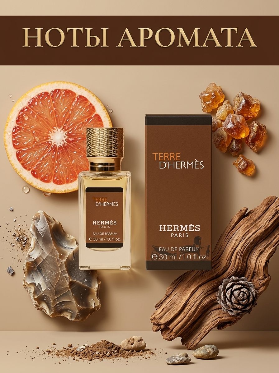 Terre Eau de Parfum men 30ml/ Парфюм стойкий Тер де Эрмес мужской 30 мл