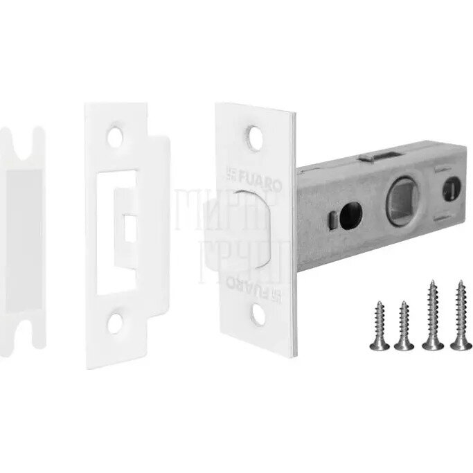 Защелка врезная Fuaro (Фуаро) PLASTIC P12-45-25 белый