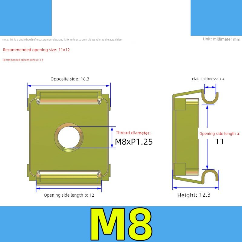 Набор из 20 цветных гаек M8, декоративные крепежные элементы для тяжелой фиксации шкафов